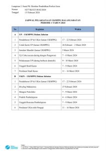 Kalender Akademik – Pendidikan Profesi Guru